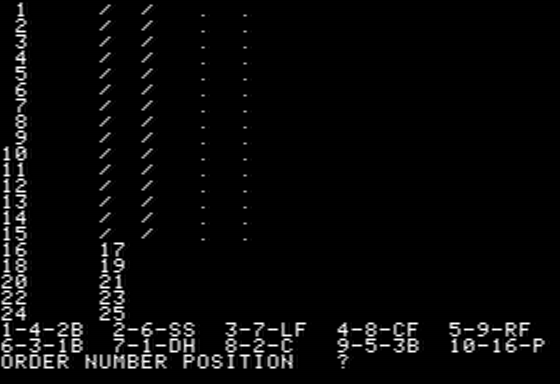 Screenshot of Computer Statis Pro Baseball (Apple II, 1983) - MobyGames