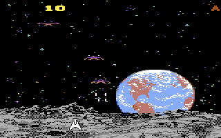 Screenshot of Demon Attack (Commodore 64, 1982) - MobyGames