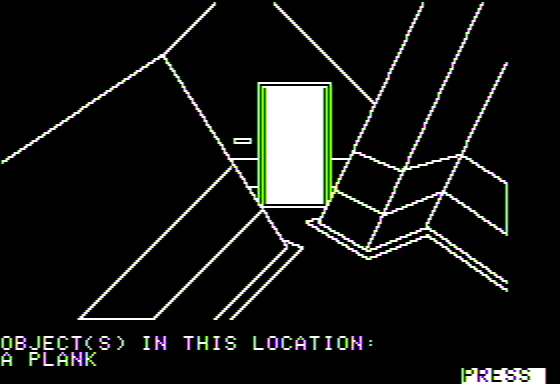 Screenshot of Secret Agent: Mission One (Apple II, 1983) - MobyGames