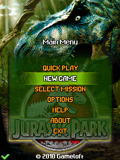 Screenshot of Jurassic Park (J2ME, 2010) - MobyGames