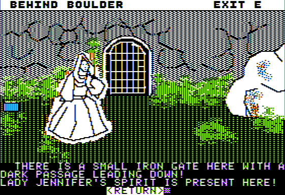 Screenshot of Sam Starr and the Spirit of Glenmore Castle (Apple II ...