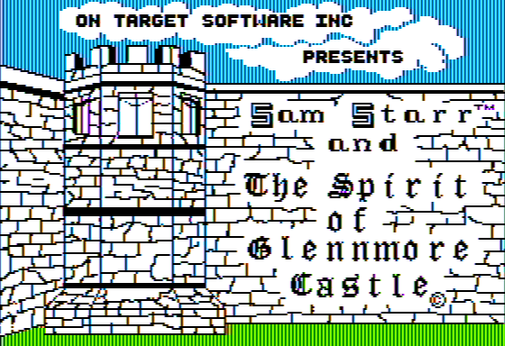 Screenshot of Sam Starr and the Spirit of Glenmore Castle (Apple II ...