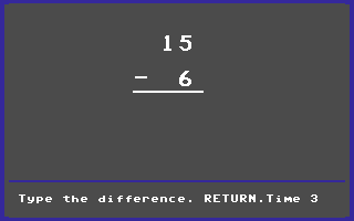 Screenshot of Math Blaster! (Commodore 64, 1983) - MobyGames