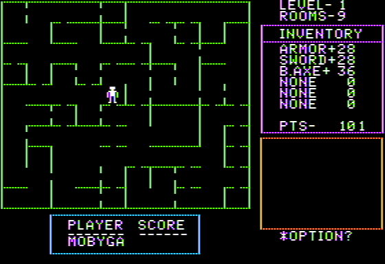 Screenshot of Warrior's Realm (Apple II, 1986) - MobyGames