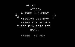 Alien Attack (1985) - MobyGames