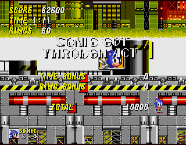 Screenshot of Sonic the Hedgehog 2 (Wii, 1992) - MobyGames