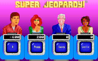 Screenshot of Super Jeopardy! (DOS, 1991) - MobyGames
