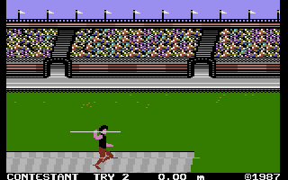 Screenshot of Summer Events (Commodore 16, Plus/4, 1987) - MobyGames