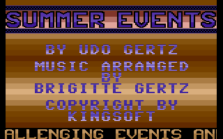 Summer Events (1987) - MobyGames
