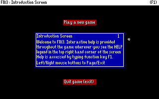Screenshot of Football Manager 3 (DOS, 1992) - MobyGames