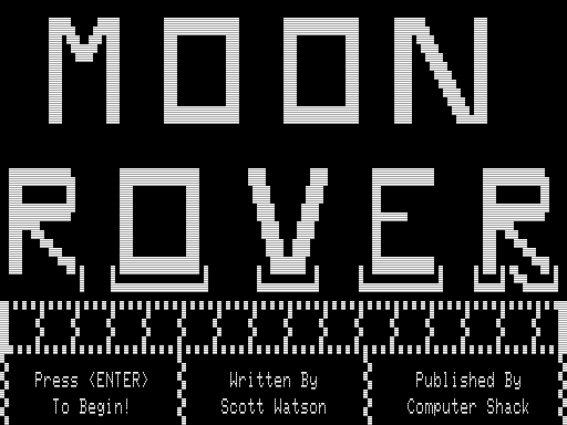 Moon Rover (1982) - MobyGames