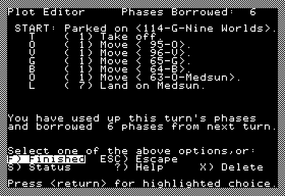Screenshot of Star Saga: One - Beyond the Boundary (Apple II, 1988 ...