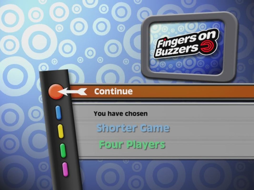 Screenshot of Fingers on Buzzers (DVD Player, 2007) - MobyGames