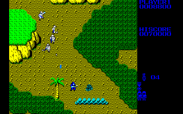 Screenshot of Commando (PC-88, 1985) - MobyGames