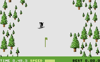 Screenshot of Winter Olympics (Commodore 16, Plus/4, 1986) - MobyGames