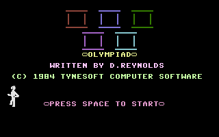 Screenshot of Olympiad (Commodore 16, Plus/4, 1984) - MobyGames
