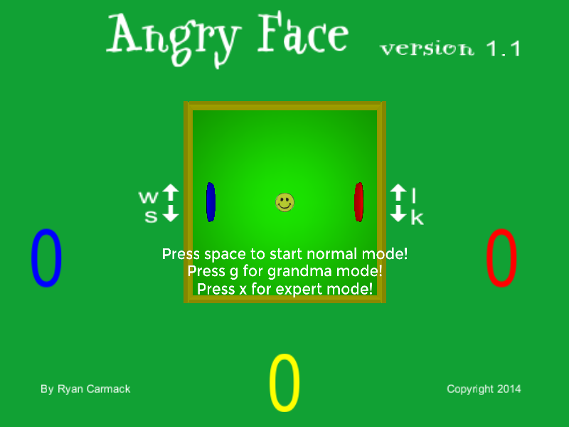 Angry Face (2014) - MobyGames