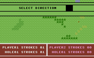Screenshot of Golf (Commodore 16, Plus/4, 1986) - MobyGames