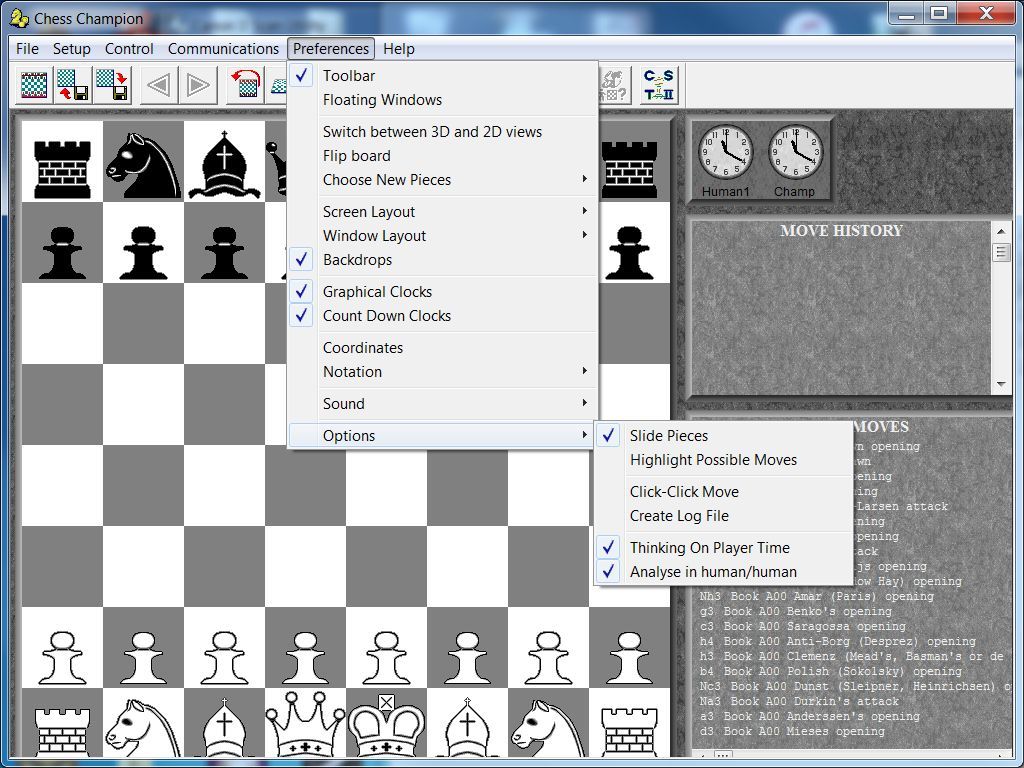Screenshot of Chess System Tal II (Windows, 1999) - MobyGames