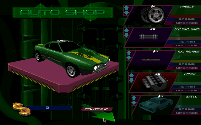 Screenshot of Track Attack (DOS, 1996) - MobyGames