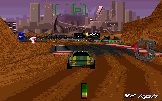 Screenshot of Track Attack (DOS, 1996) - MobyGames