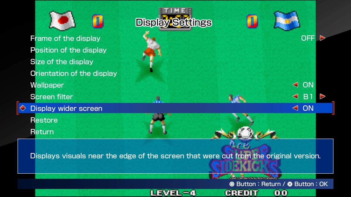Screenshot of Super Sidekicks (PlayStation 4, 1992) - MobyGames