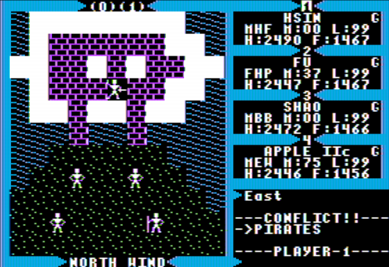 Screenshot of Ultima Trilogy: I ♦ II ♦ III (Apple II, 1989) - MobyGames