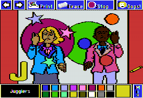 Screenshot of The Electric Crayon: ABC's (Apple II, 1986) - MobyGames