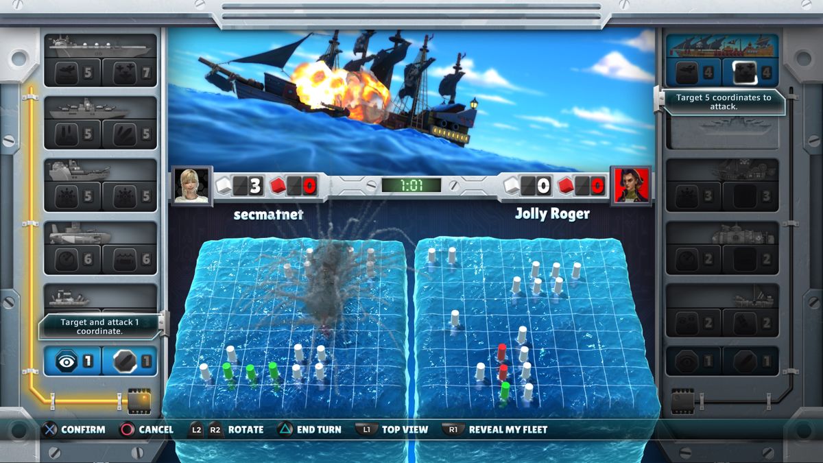 Screenshot of Battleship (PlayStation 4, 2016) - MobyGames