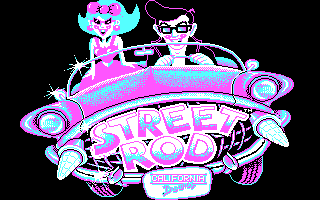 Screenshot of Street Rod (DOS, 1989) - MobyGames