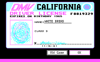 Screenshot of Street Rod (DOS, 1989) - MobyGames