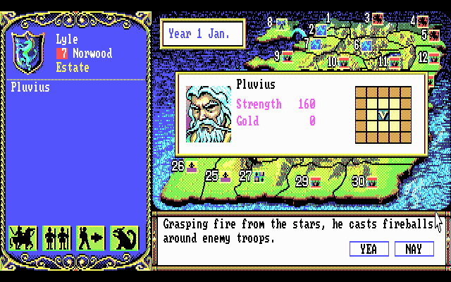 Screenshot of Gemfire (DOS, 1991) - MobyGames