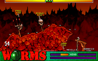 Screenshot of Worms United (Windows, 1996) - MobyGames