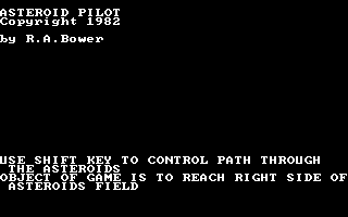 Asteroid Pilot (1982) - MobyGames