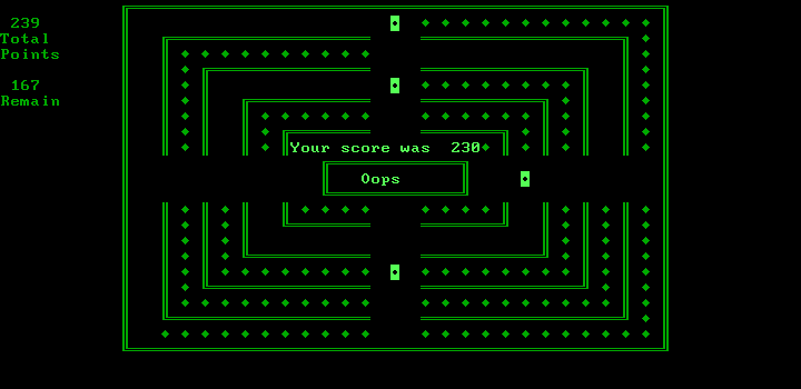 Screenshot of Racer Jammer (DOS, 1982) - MobyGames