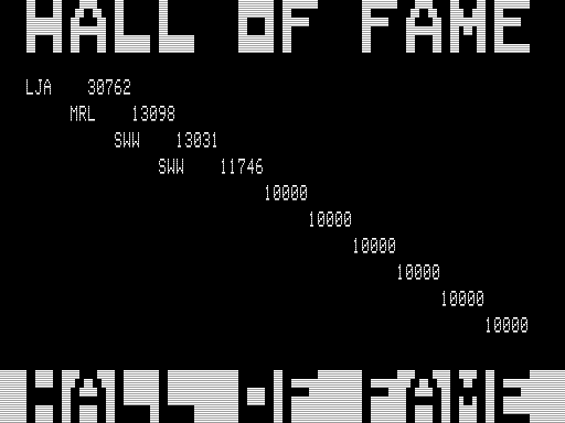 Screenshot of Caterpillar (TRS-80, 1982) - MobyGames