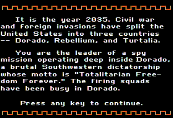 Screenshot of Escape (Apple II, 1985) - MobyGames