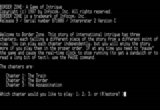 Border Zone screenshots - MobyGames