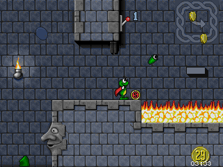 Screenshot of Superfrog (DOS, 1993) - MobyGames