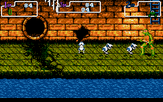 Screenshot of Teenage Mutant Ninja Turtles (DOS, 1989) - MobyGames