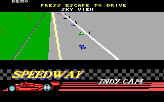 Screenshot of Indianapolis 500: The Simulation (DOS, 1989) - MobyGames