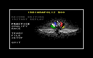 Screenshot of Indianapolis 500: The Simulation (DOS, 1989) - MobyGames