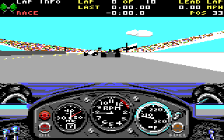 Screenshot of Indianapolis 500: The Simulation (DOS, 1989) - MobyGames