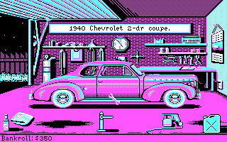 Screenshot of Street Rod (DOS, 1989) - MobyGames
