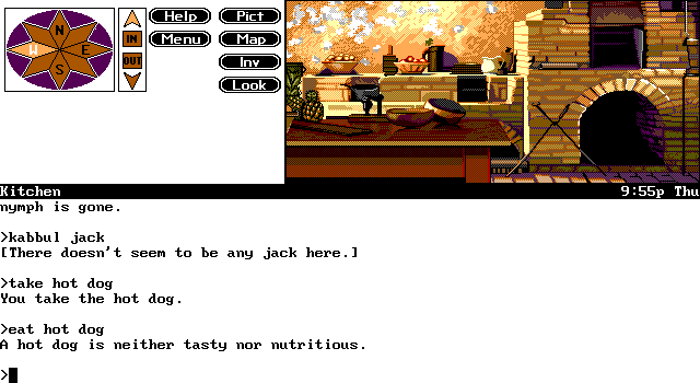 Screenshot of Spellcasting 101: Sorcerers get all the Girls (DOS, 1990) - MobyGames