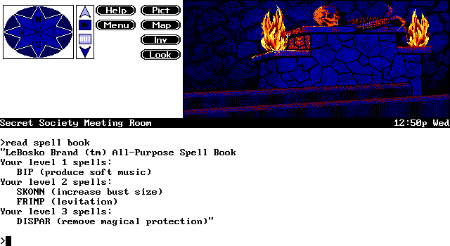 Screenshot of Spellcasting 101: Sorcerers get all the Girls (DOS, 1990 ...