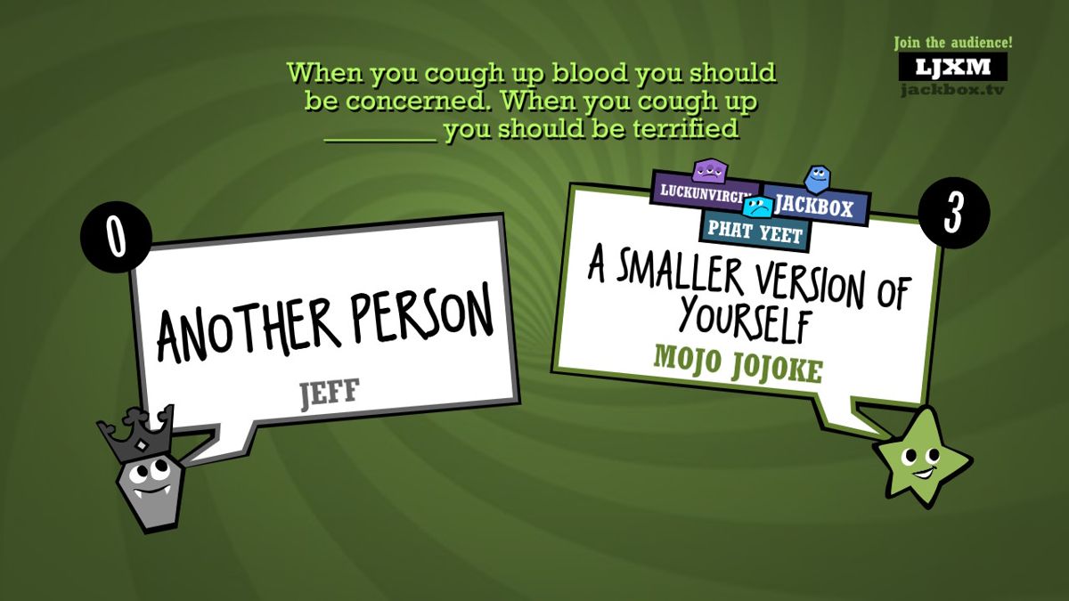Screenshot of The Jackbox Party Pack 3 (Nintendo Switch, 2016) - MobyGames