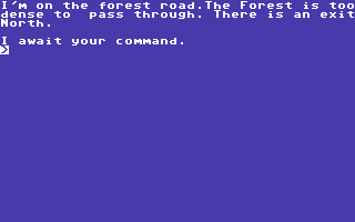 Screenshot of Adventures of Barsak the Dwarf (Commodore 64, 1984 ...