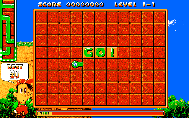 Screenshot of Pipe Dream (PC-98, 1989) - MobyGames