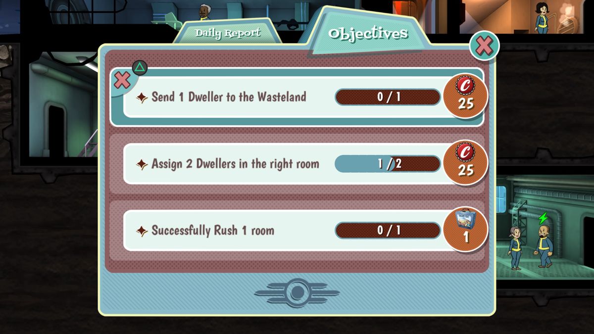 Screenshot of Fallout Shelter (PlayStation 4, 2015) - MobyGames